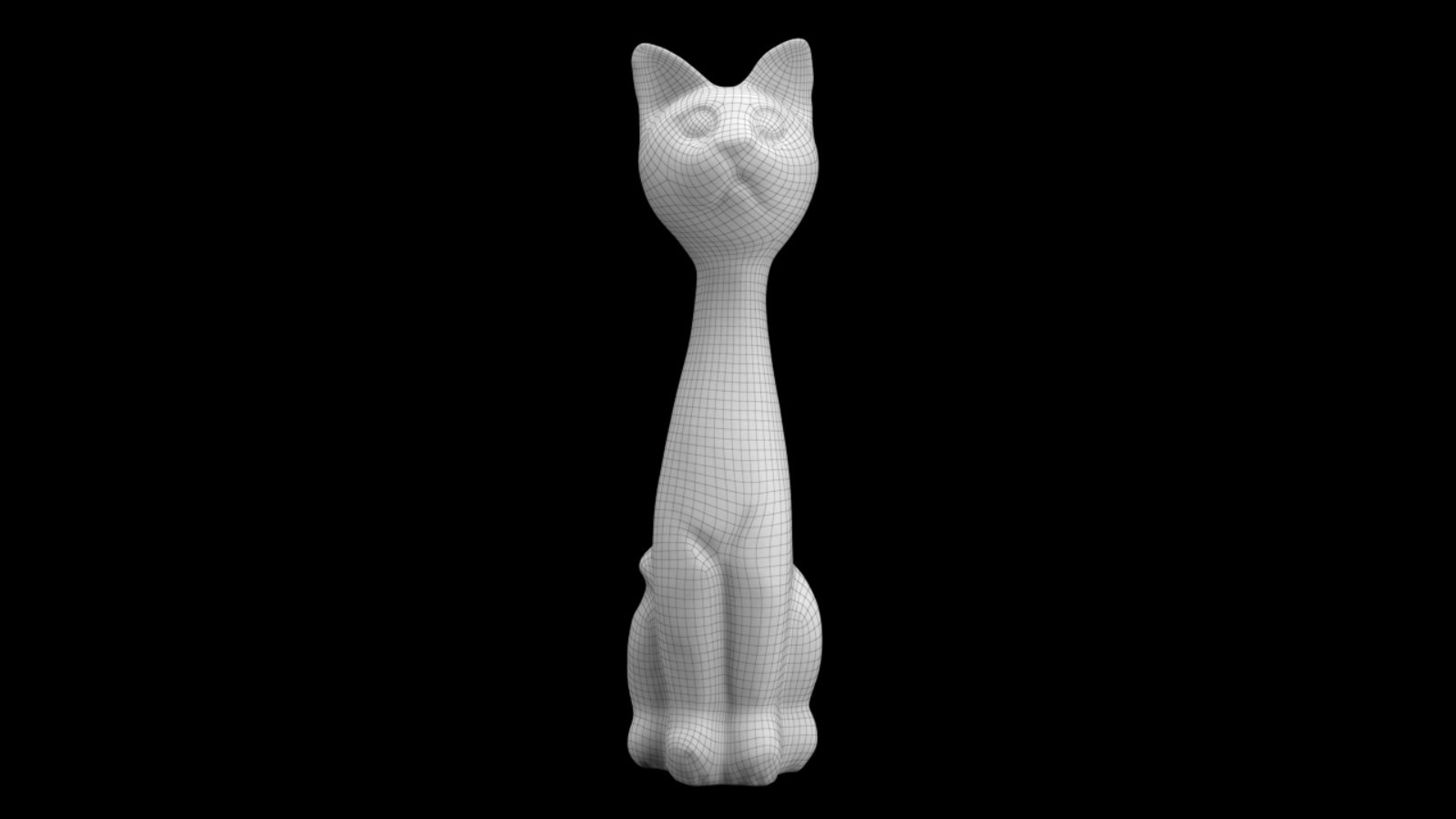ArtStation - Wooden Long Neck Cat photoscanned model | Resources