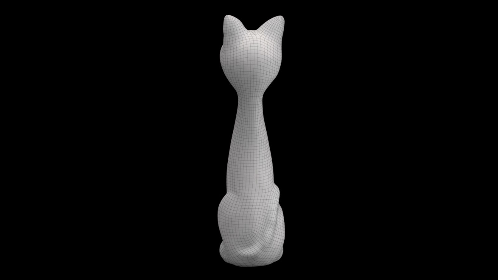ArtStation - Wooden Long Neck Cat photoscanned model | Resources