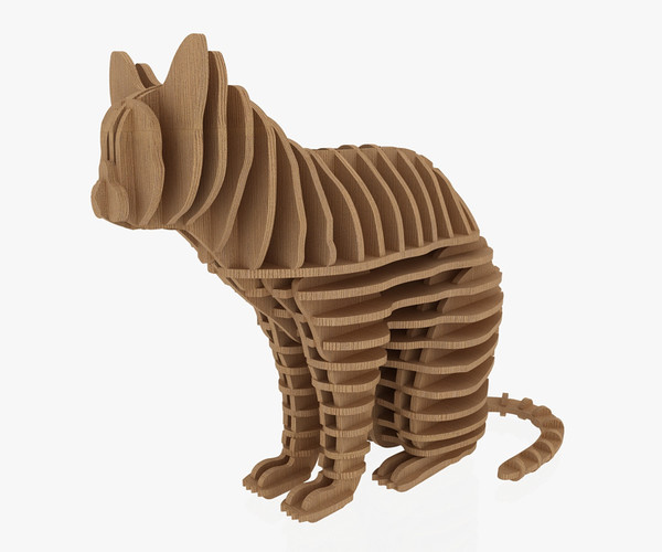 ArtStation - 3D Jigsaw Puzzle Cat 1 | Resources