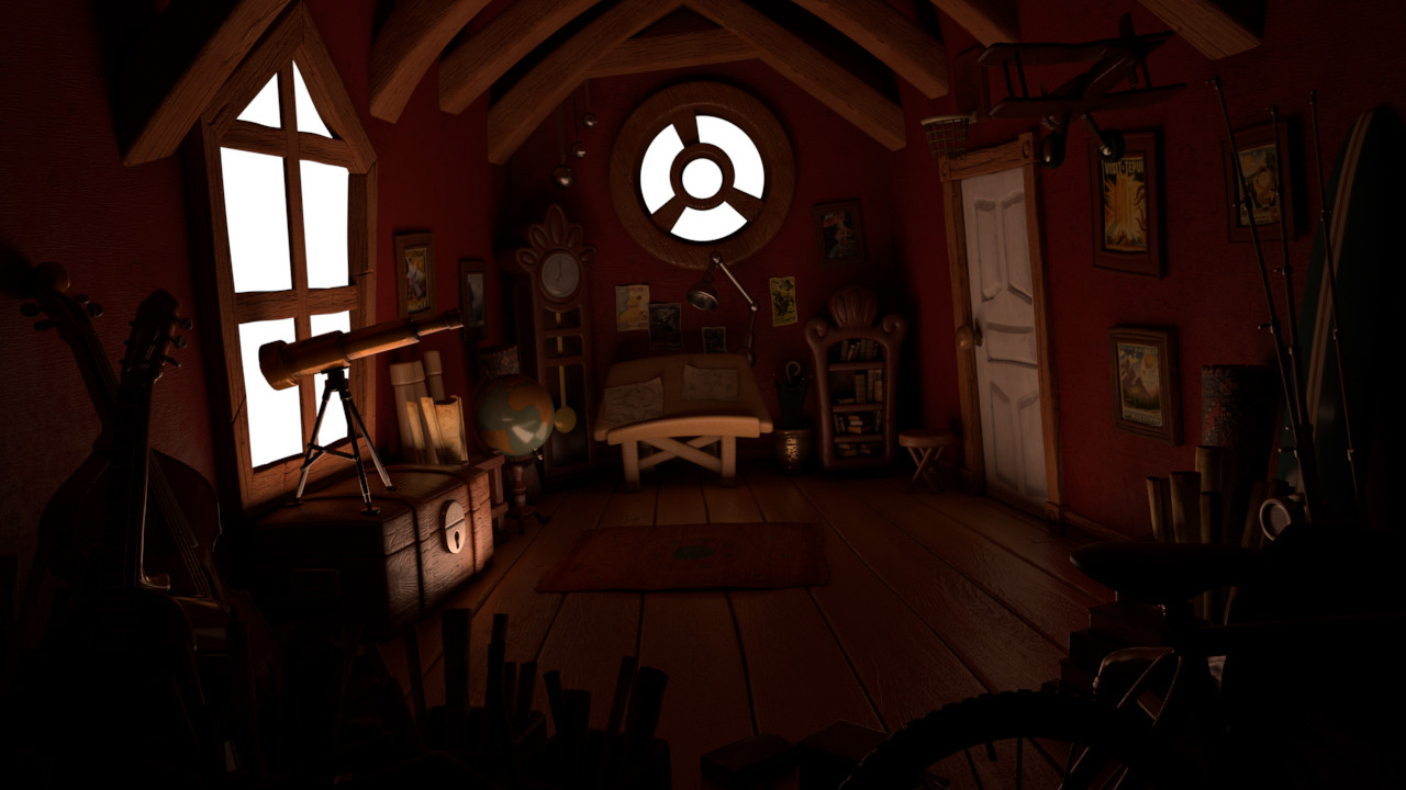 ArtStation - Attic Lighting breakdown | Tutorials
