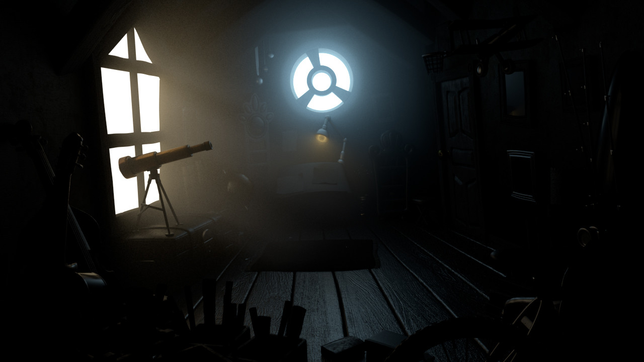 ArtStation - Attic Lighting breakdown | Tutorials