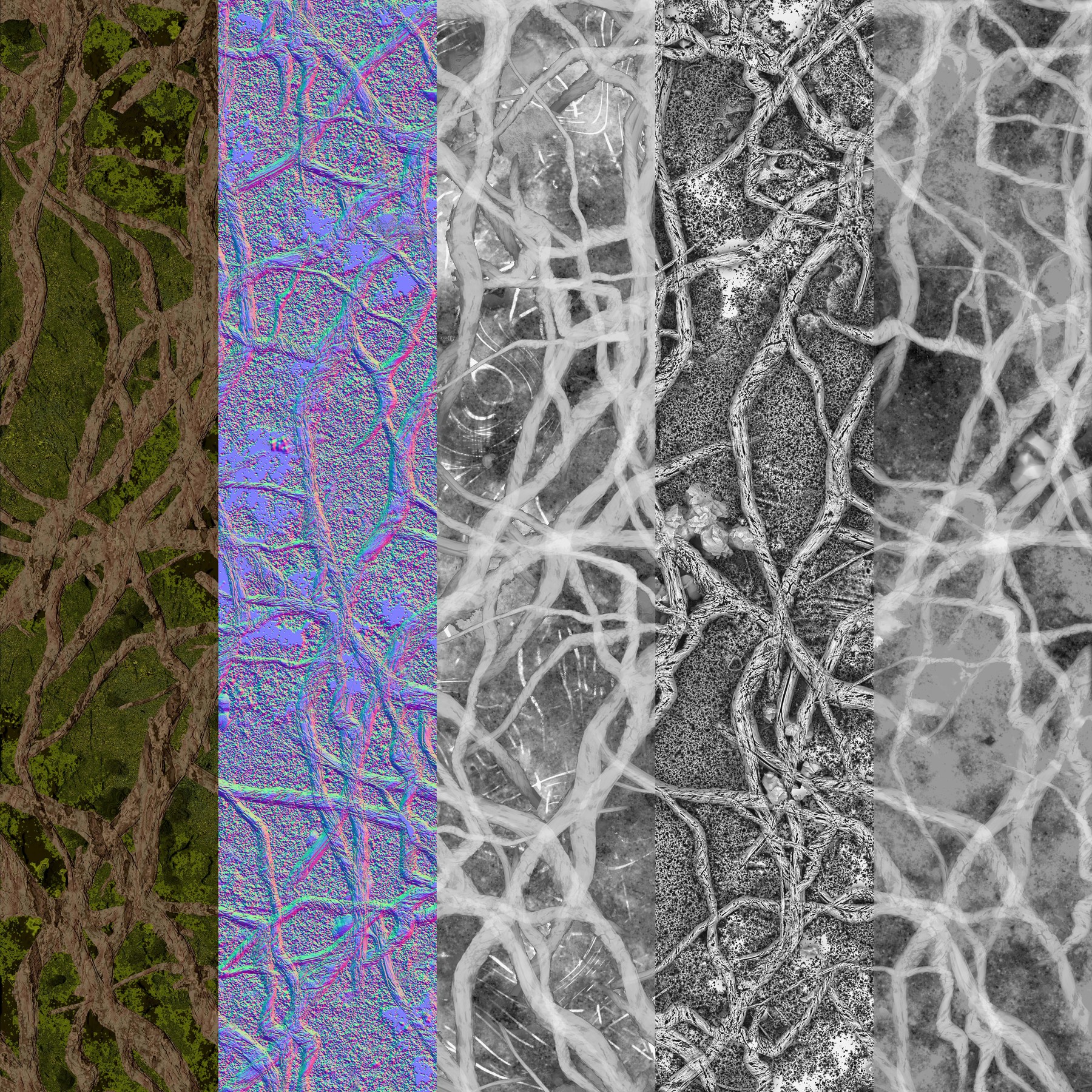 ArtStation - 105. Roots#02 | Game Assets