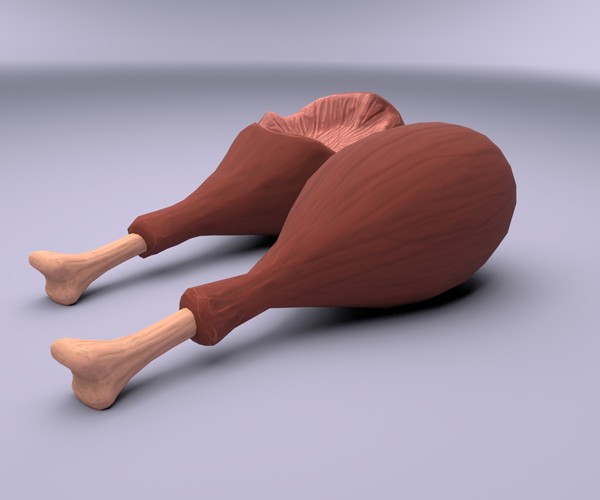 ArtStation - Cartoon Chicken Leg | Resources
