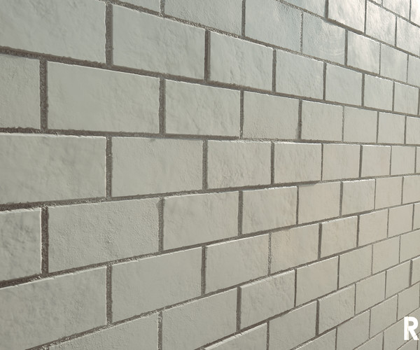ArtStation - Yellow Smooth Stone Brick Wall - PBR Substance Material ...