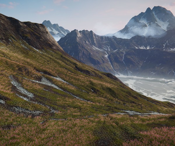 ArtStation - Grass Mountains Valley Environment - Unity 2017 Project ...