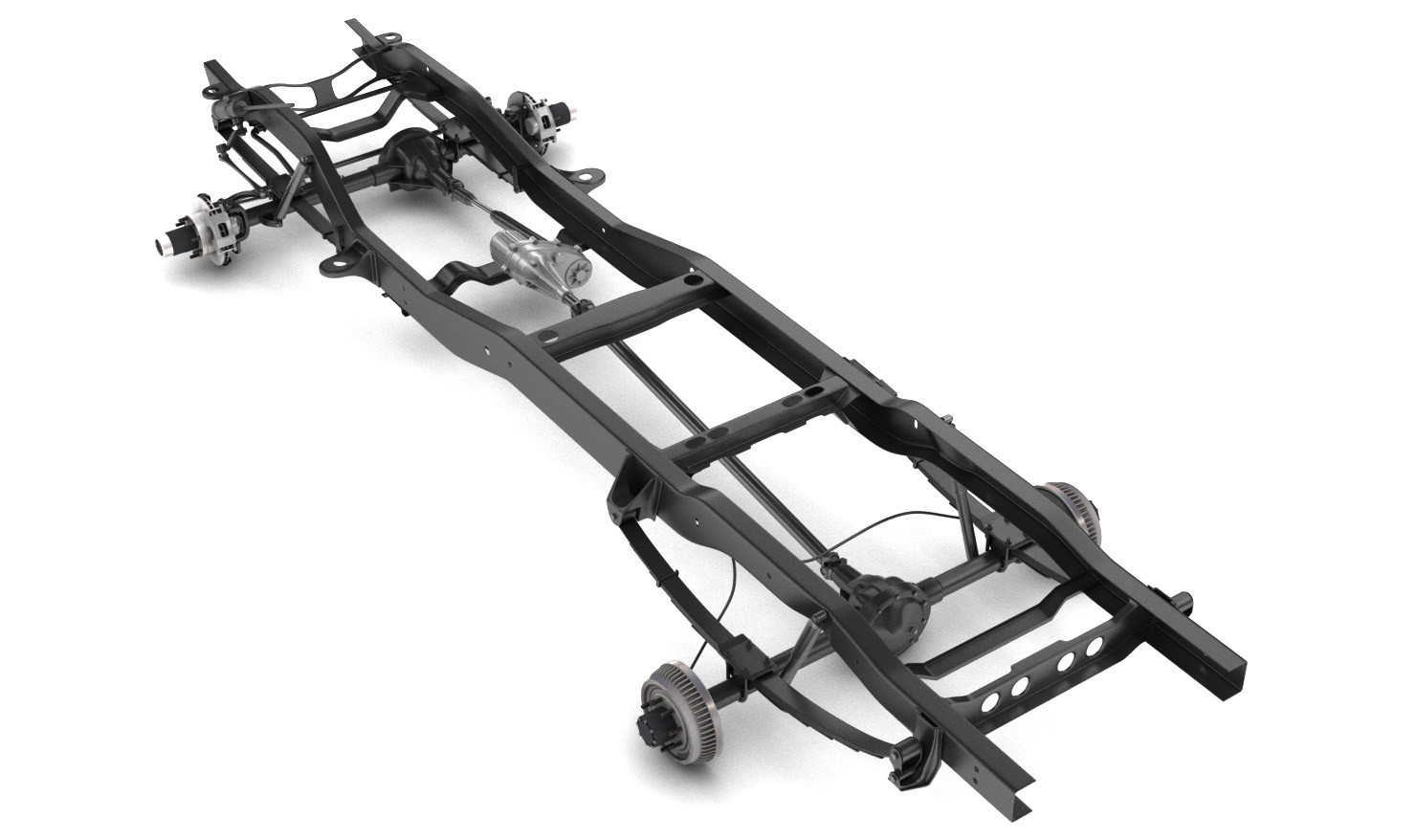 ArtStation - VINTAGE 4WD PICKUP TRUCK CHASSIS | Game Assets