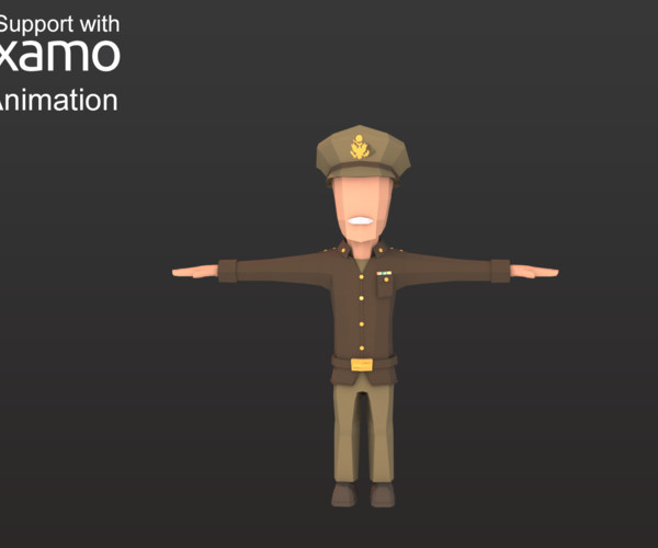 ArtStation - WW2 Us Commander | Game Assets