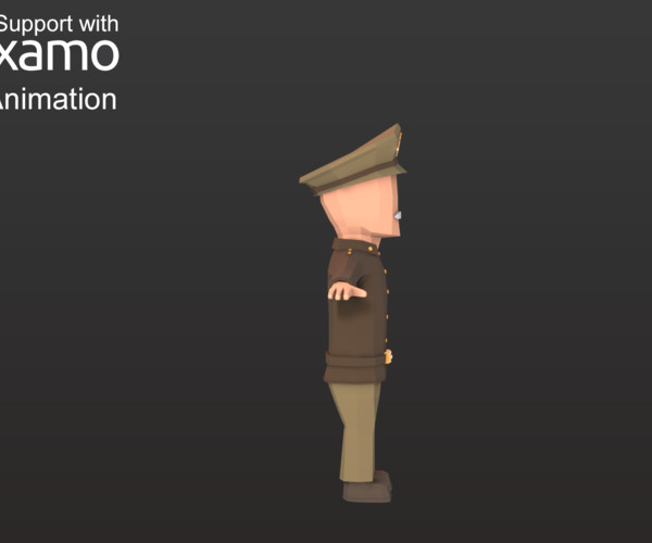 ArtStation - WW2 Us Commander | Game Assets