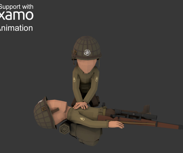 ArtStation - WW2 US Rifleman | Game Assets