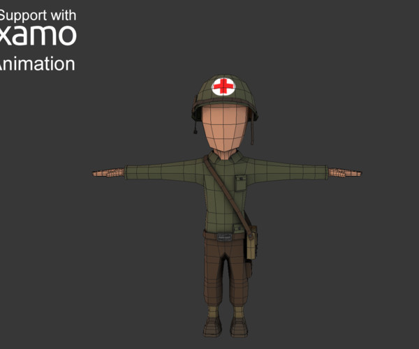 ArtStation - WW2 US Medic | Game Assets