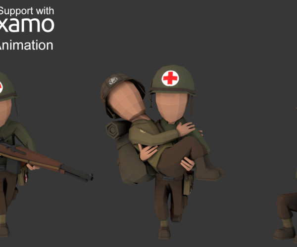 ArtStation - WW2 US Medic | Game Assets