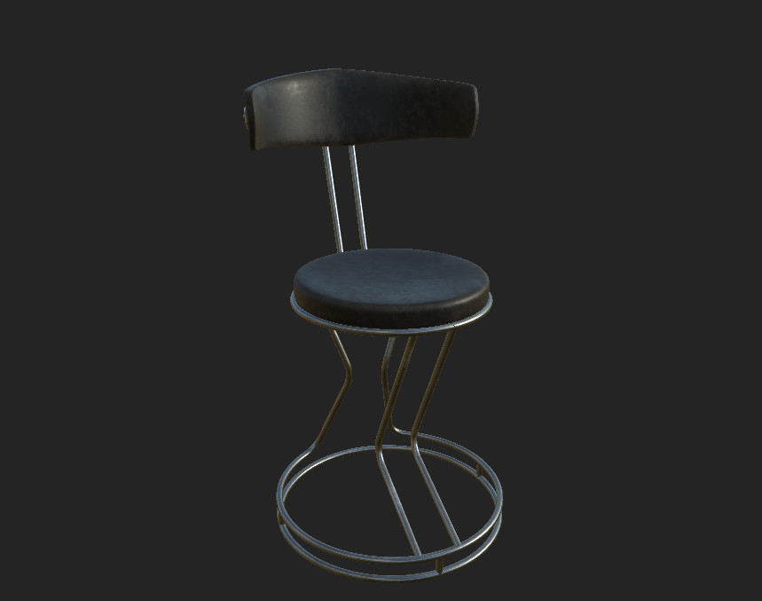 ArtStation - Bar Chair 001 | Resources