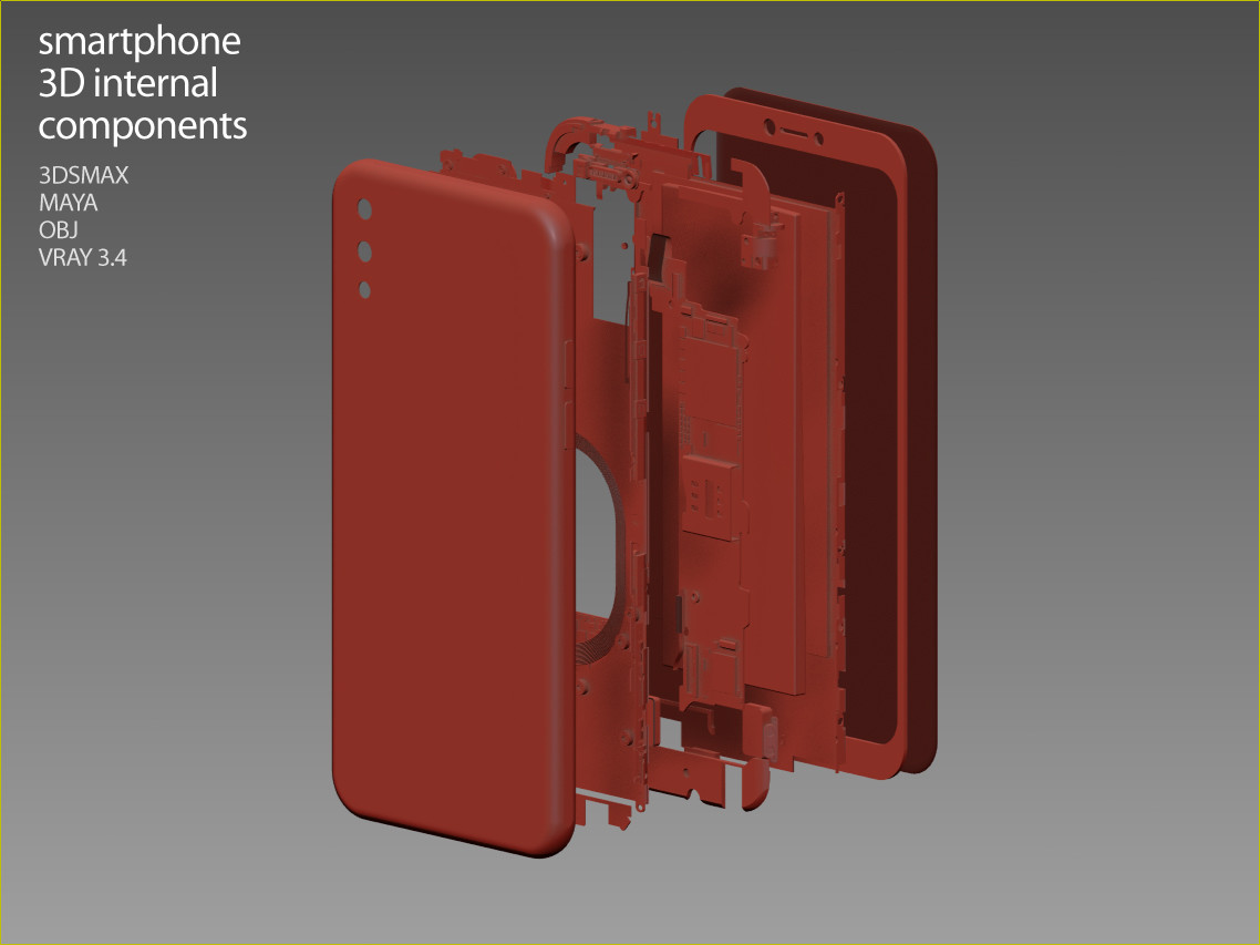 ArtStation - Generic Smartphone 3D components set | Resources