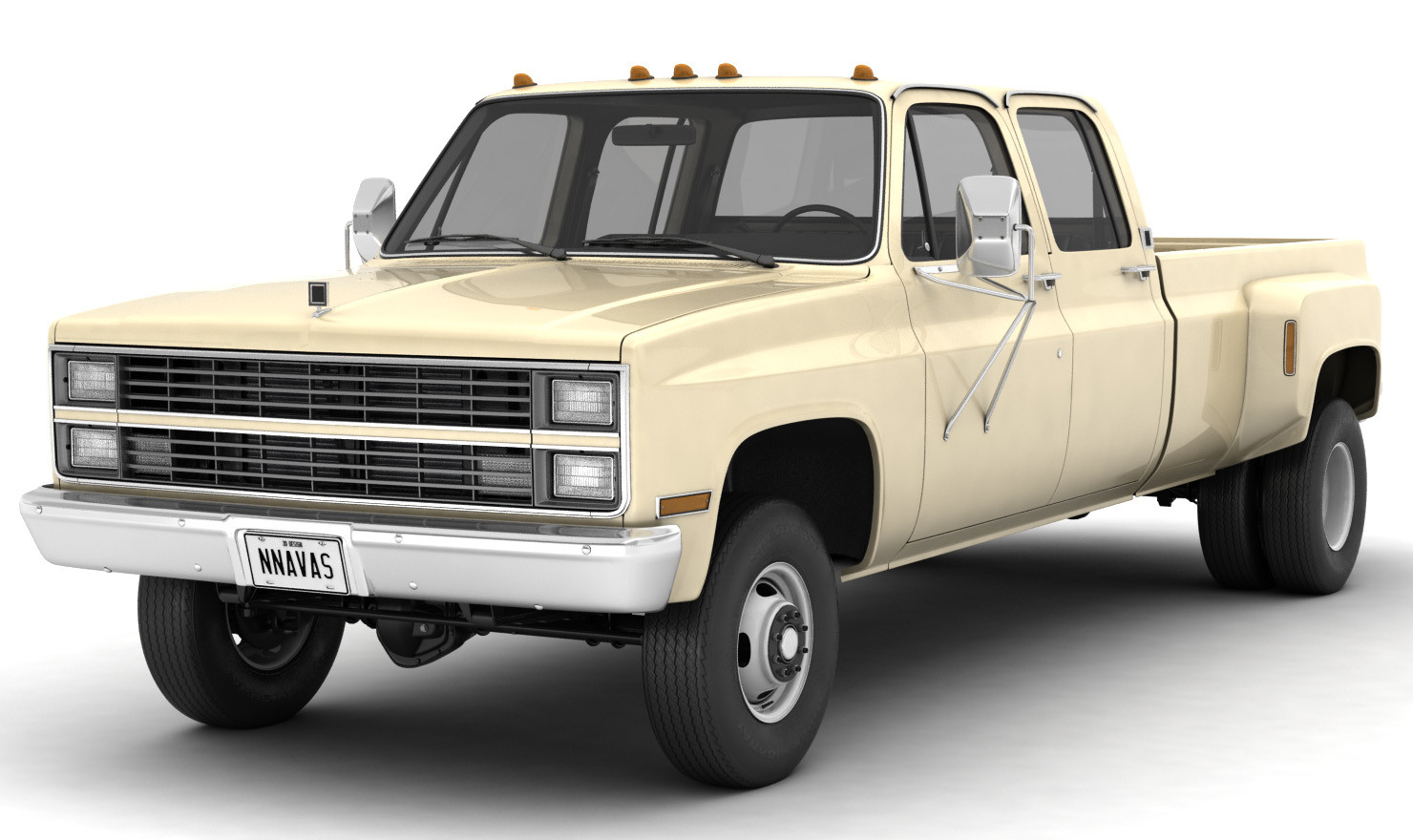 ArtStation - VINTAGE 4WD DUALLY PICKUP TRUCK 6 | Game Assets