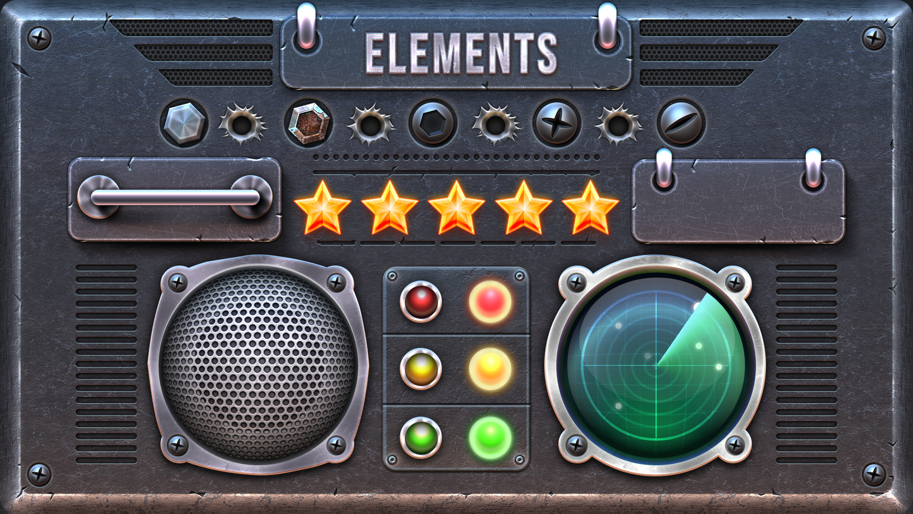 ArtStation - METALBAJA - Military Game GUI Kit | Game Assets