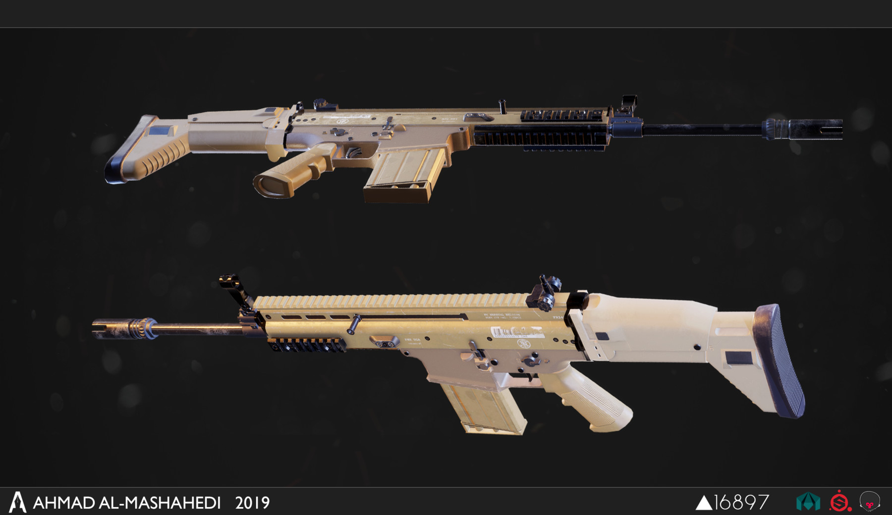 ArtStation - Scar 17S - Game ready model | Resources