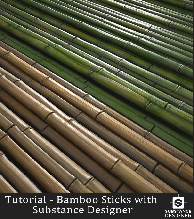 ArtStation - Bamboo Stick Tutorial ( Substance Designer Material ...