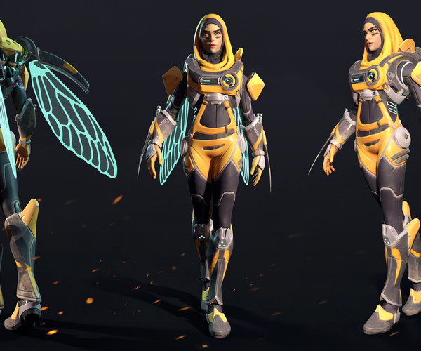 ArtStation - Bumble Bree - Stylized PBR Character | Game Assets