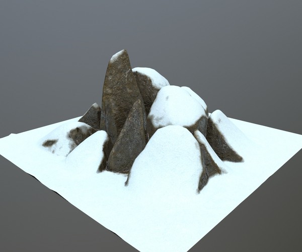 ArtStation - snow rocks | Game Assets