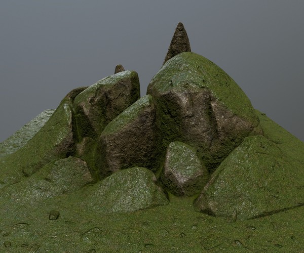 ArtStation - mossy rocks | Resources