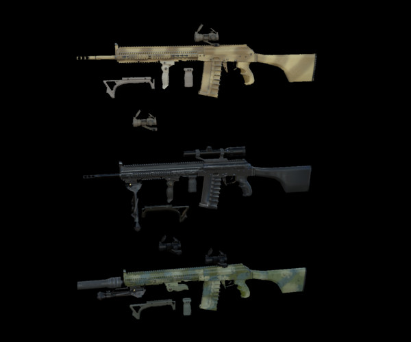 ArtStation - AK DMR Package | Game Assets