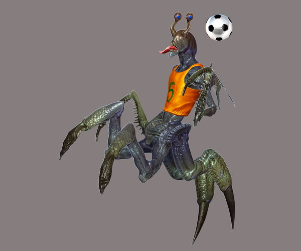 ArtStation - Alien Football Player | Resources