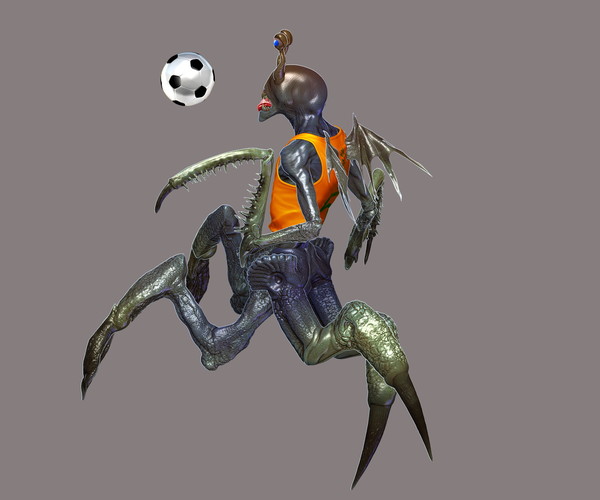 ArtStation - Alien Football Player | Resources