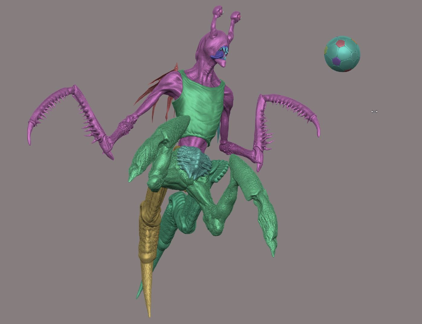 ArtStation - Alien Football Player | Resources