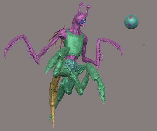 ArtStation - Alien Football Player | Resources