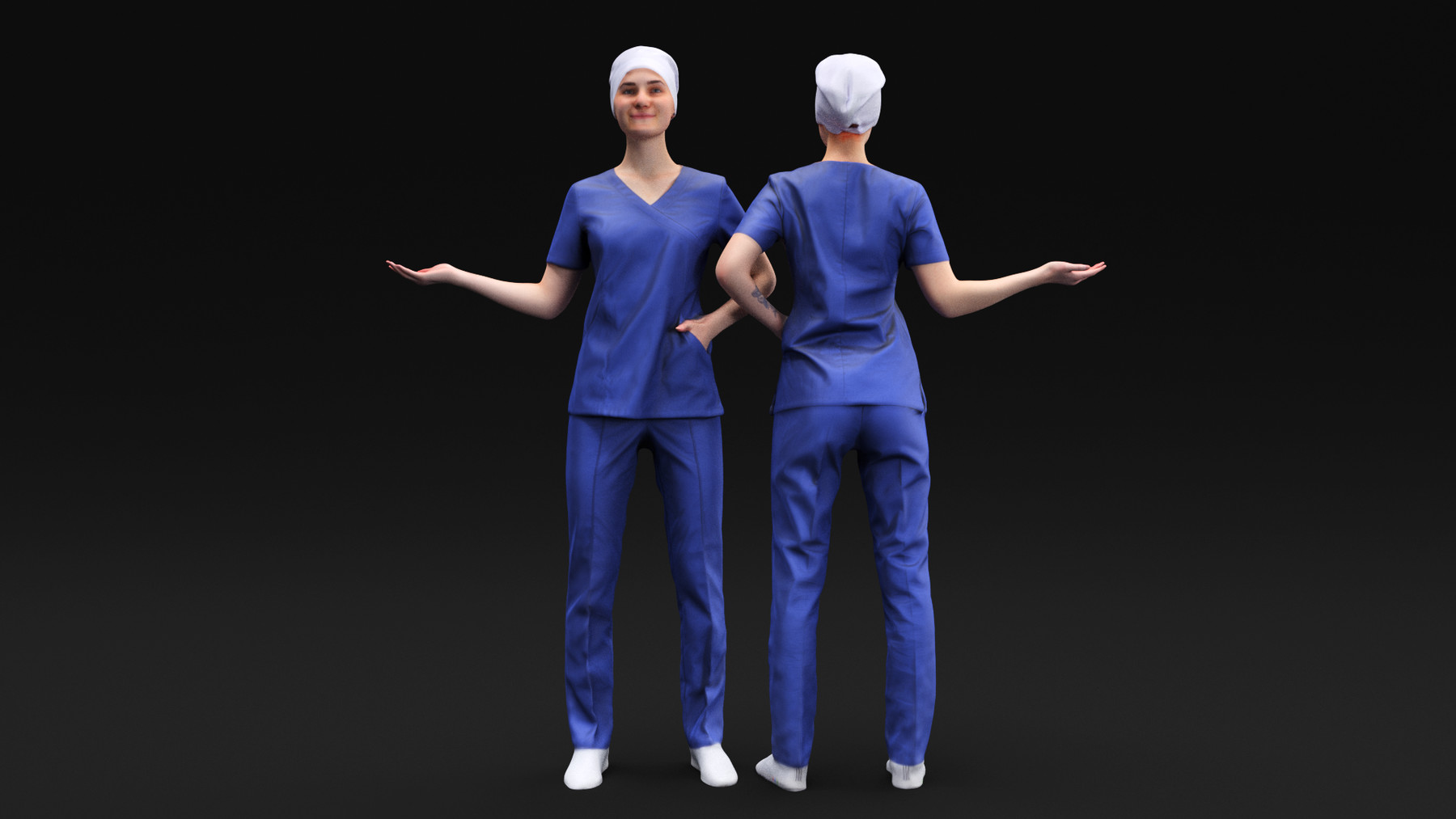 ArtStation - Surgical nurse 19 | Game Assets