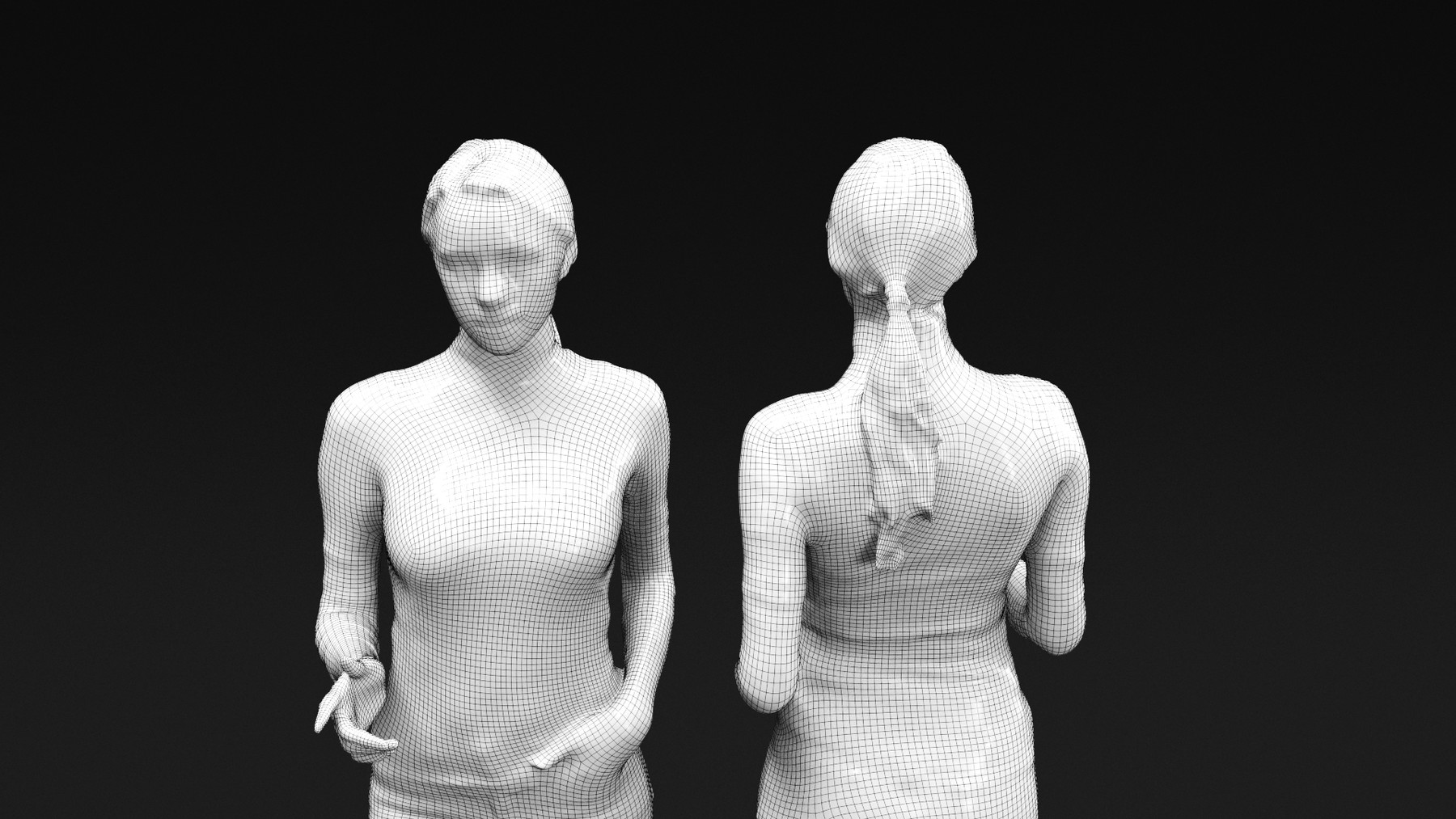 ArtStation - Woman casual posing 03 | Game Assets