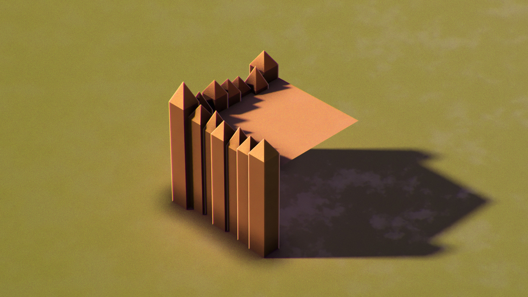 ArtStation - Low Poly - Modular - Wood Walls | Game Assets