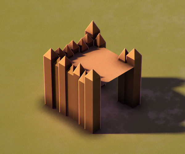 ArtStation - Low Poly - Modular - Wood Walls | Game Assets