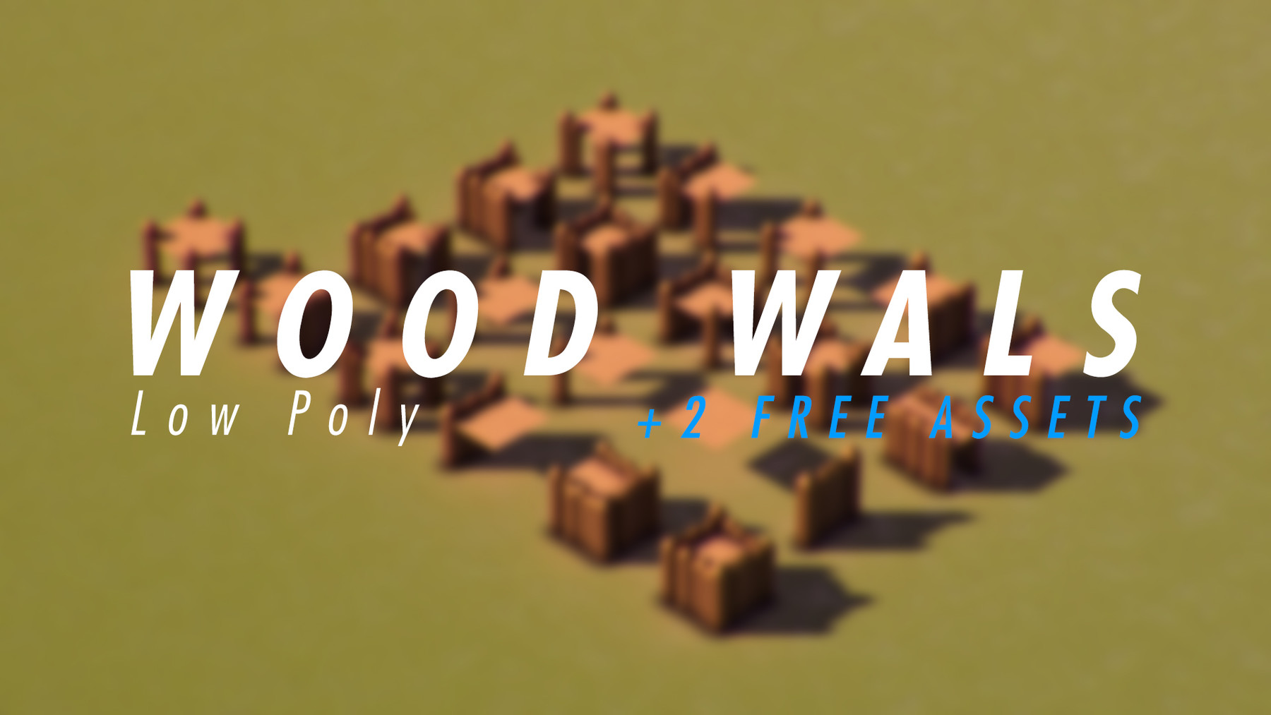 ArtStation - Low Poly - Modular - Wood Walls | Game Assets