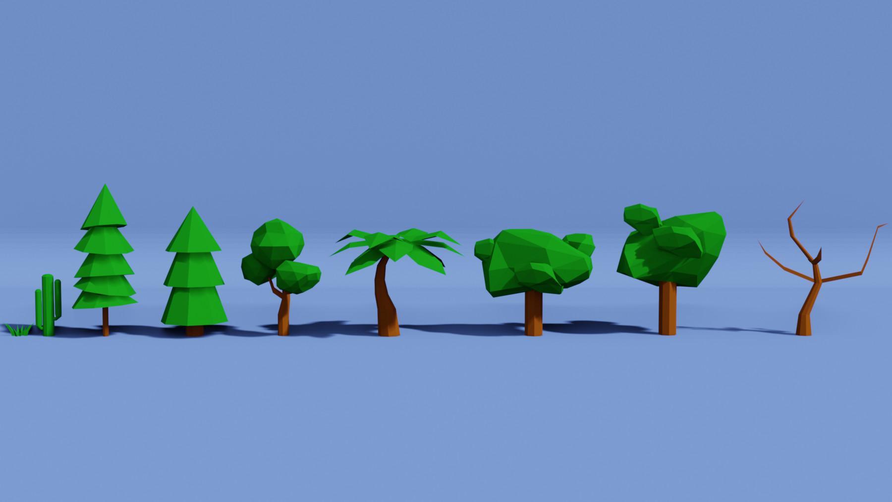 ArtStation - Low Poly Nature Pack by RgsDev | Game Assets