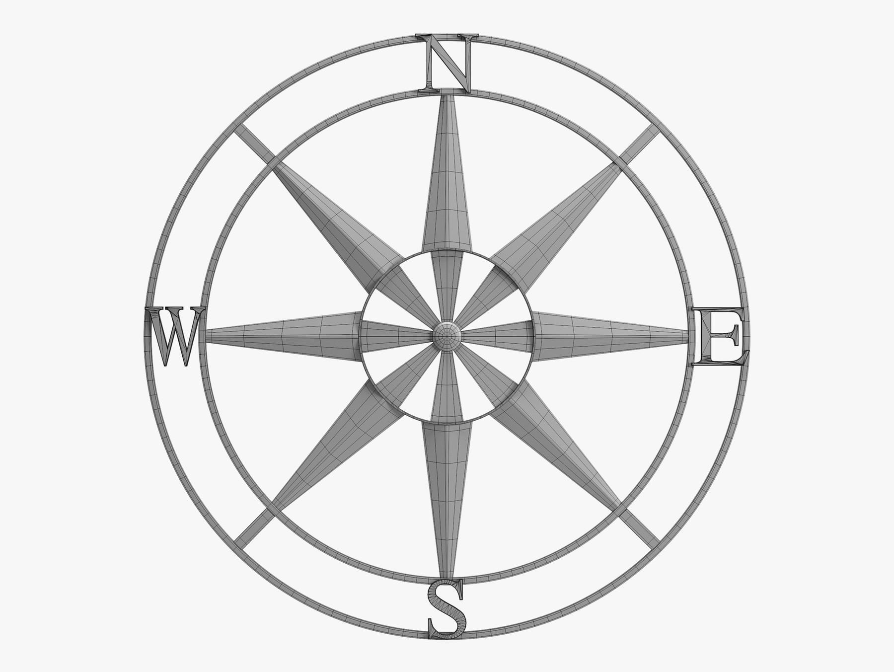 ArtStation - Compass Wall Decor | Game Assets