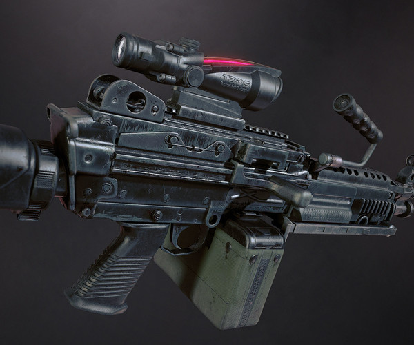 ArtStation - SBG Light Machine Gun | Game Assets