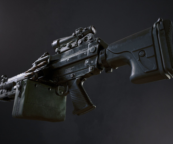 ArtStation - SBG Light Machine Gun | Game Assets