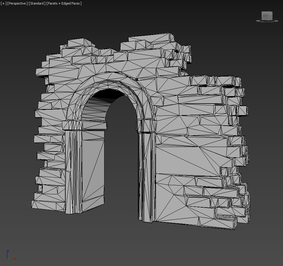 ArtStation - Low poly Ancient Roman Ruin Construction Pack 02 - Brown ...