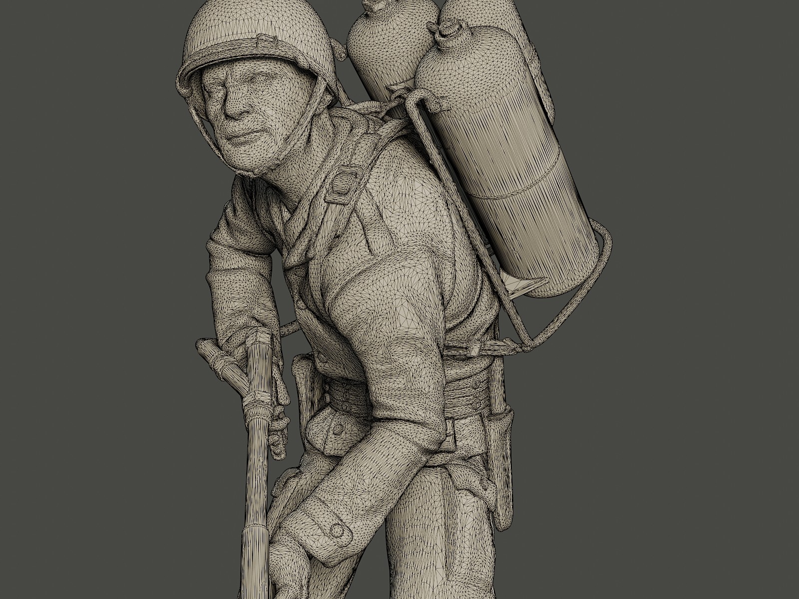 ArtStation - American soldier ww2 action A6 | Resources