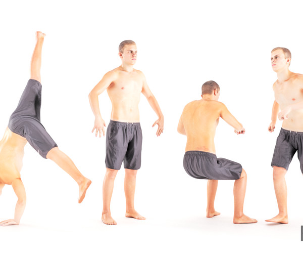 ArtStation - Sportsman 01, animated in 3 styles | Game Assets