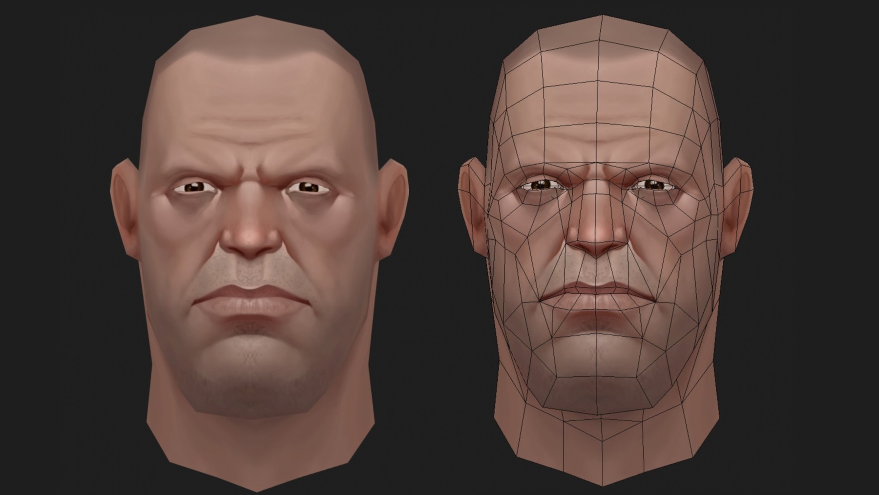 ArtStation - Low poly heads+textures 2 | Game Assets