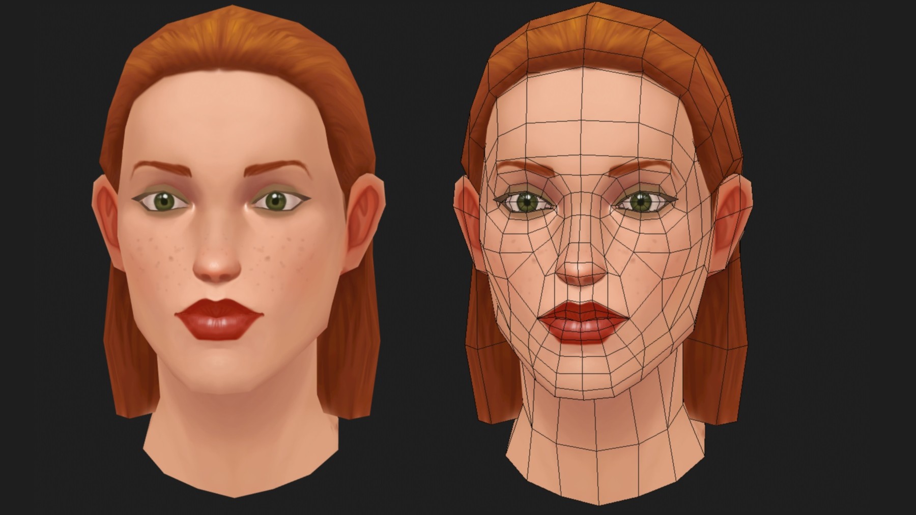 ArtStation - Low poly heads+textures 2 | Game Assets