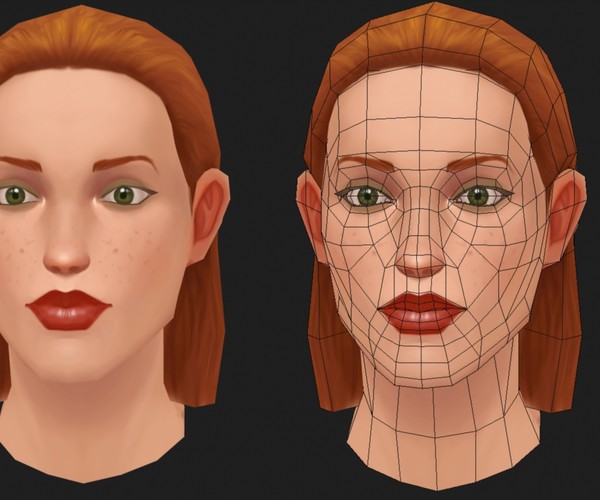 ArtStation - Low poly heads+textures 2 | Game Assets