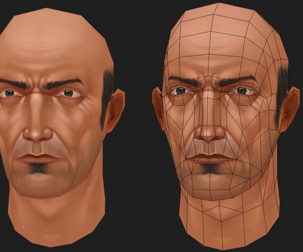 ArtStation - Low poly heads+textures 2 | Game Assets