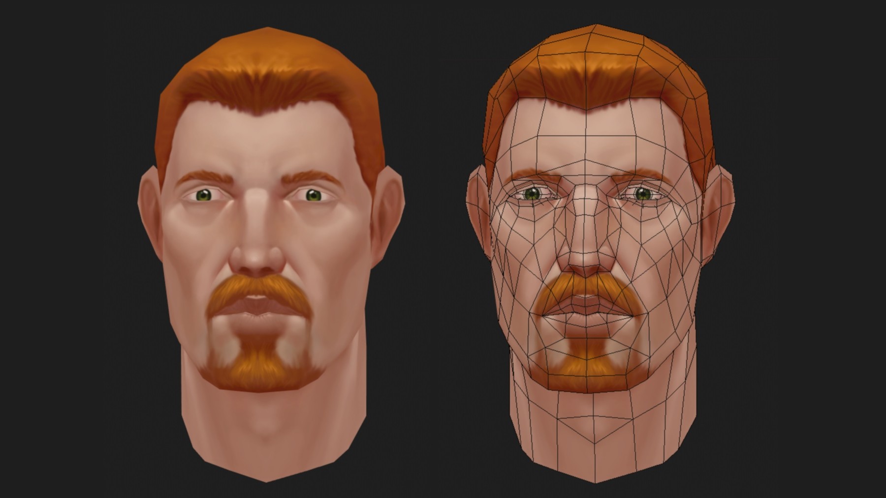 ArtStation - Low poly heads+textures 2 | Game Assets