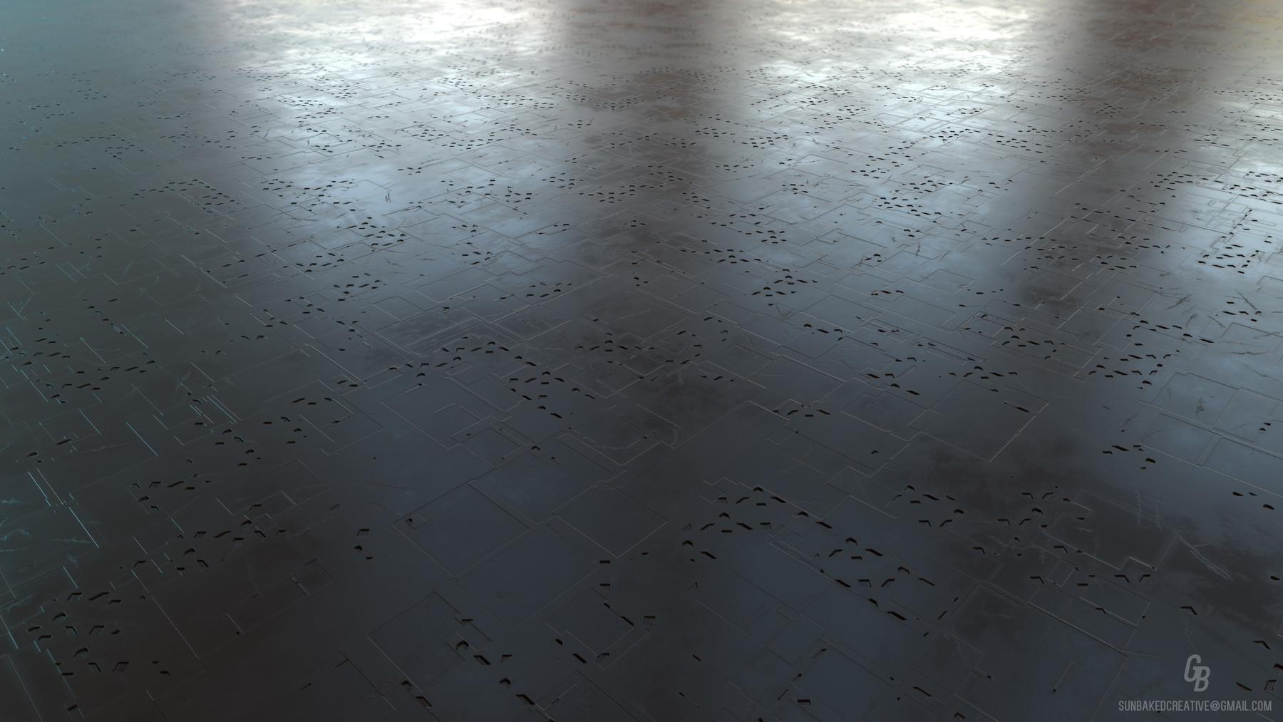 ArtStation - SciFi Metal Patterns - 20 Smart Materials Pack | Resources