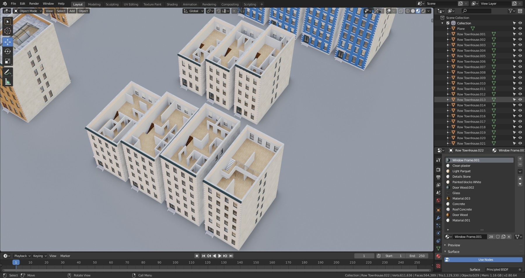 ArtStation - Row Townhouses New York style | Resources