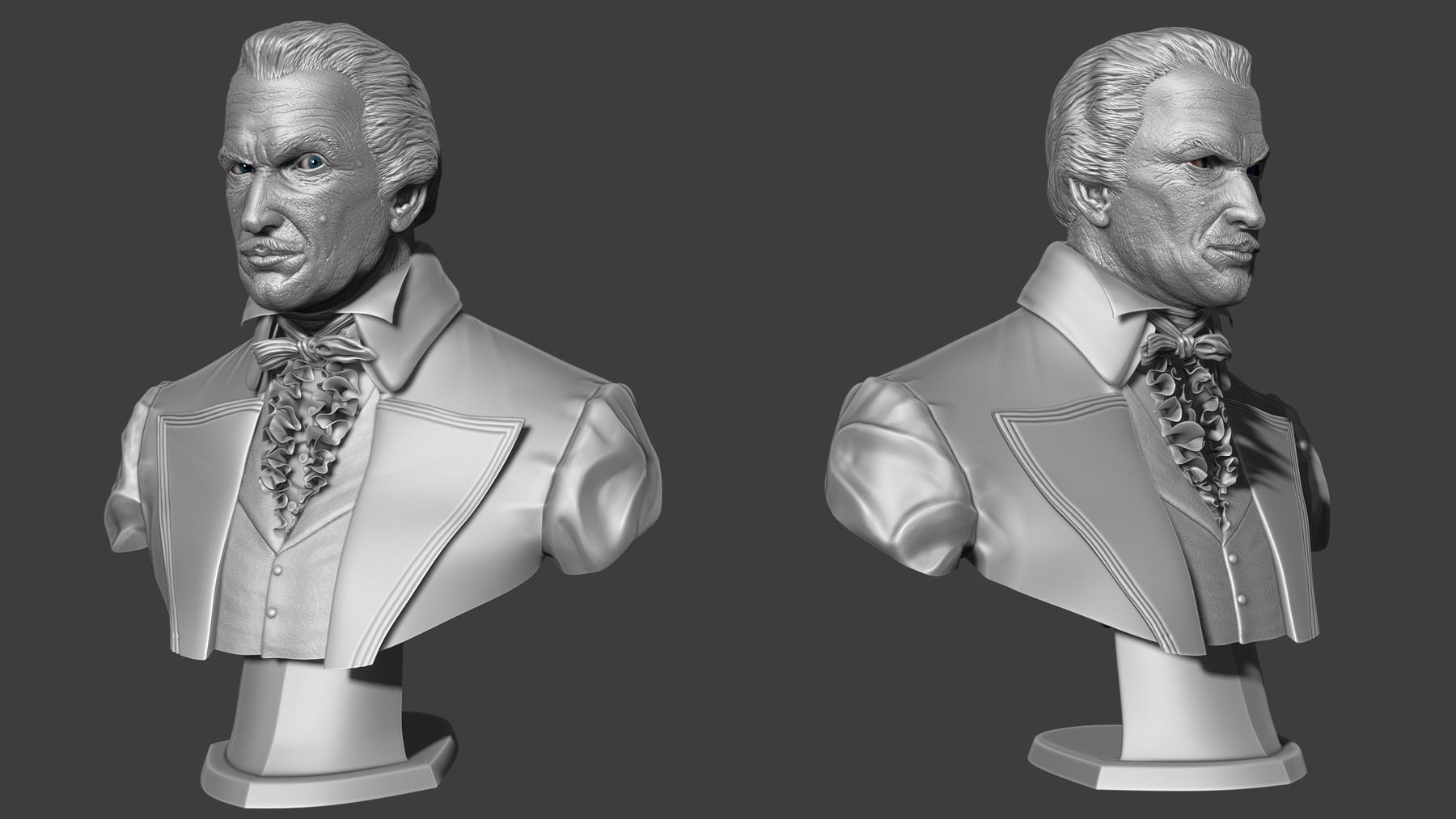 ArtStation - Vincent Price Bust 3D Print Ready - .ZPR, .OBJ, .STL files ...