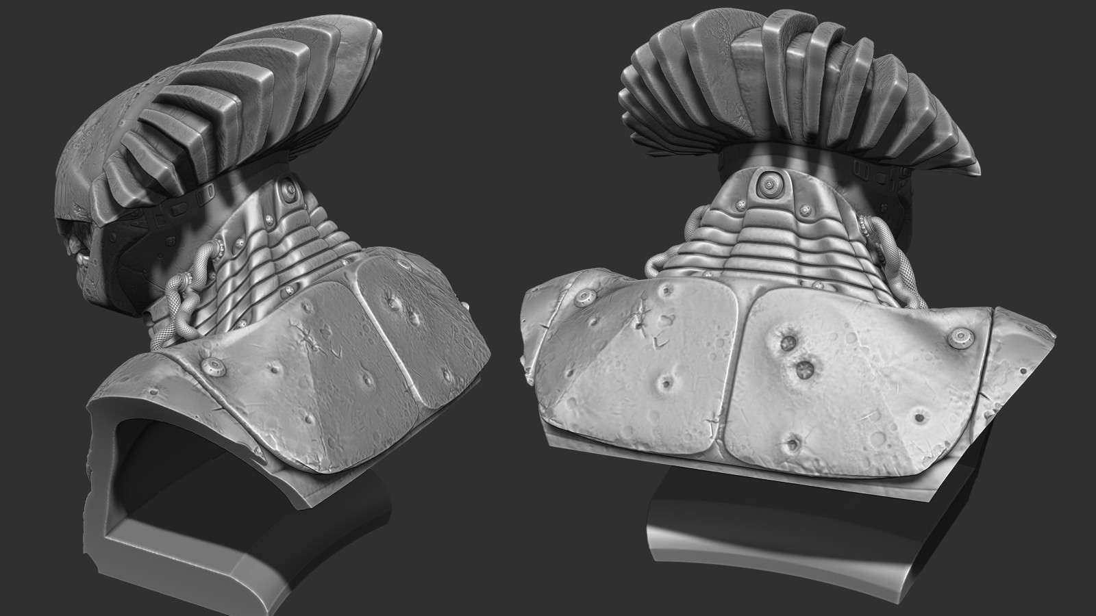 ArtStation - Mecha Bust 3D Print Ready - .ZPR, .OBJ, .STL files | Resources